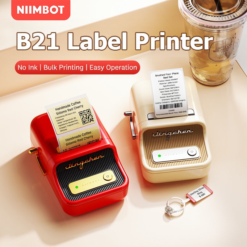 NIIMBOT B21 B1 Label Printer Portable Thermal Printer, Price Tag ...
