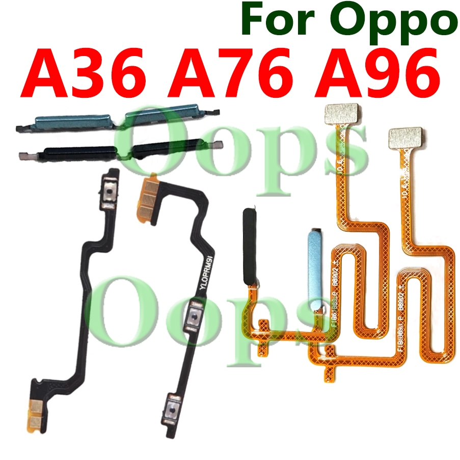For OPPO A36 A76 A96 CPH2333 CPH2375 Back Home Button Fingerprint ...