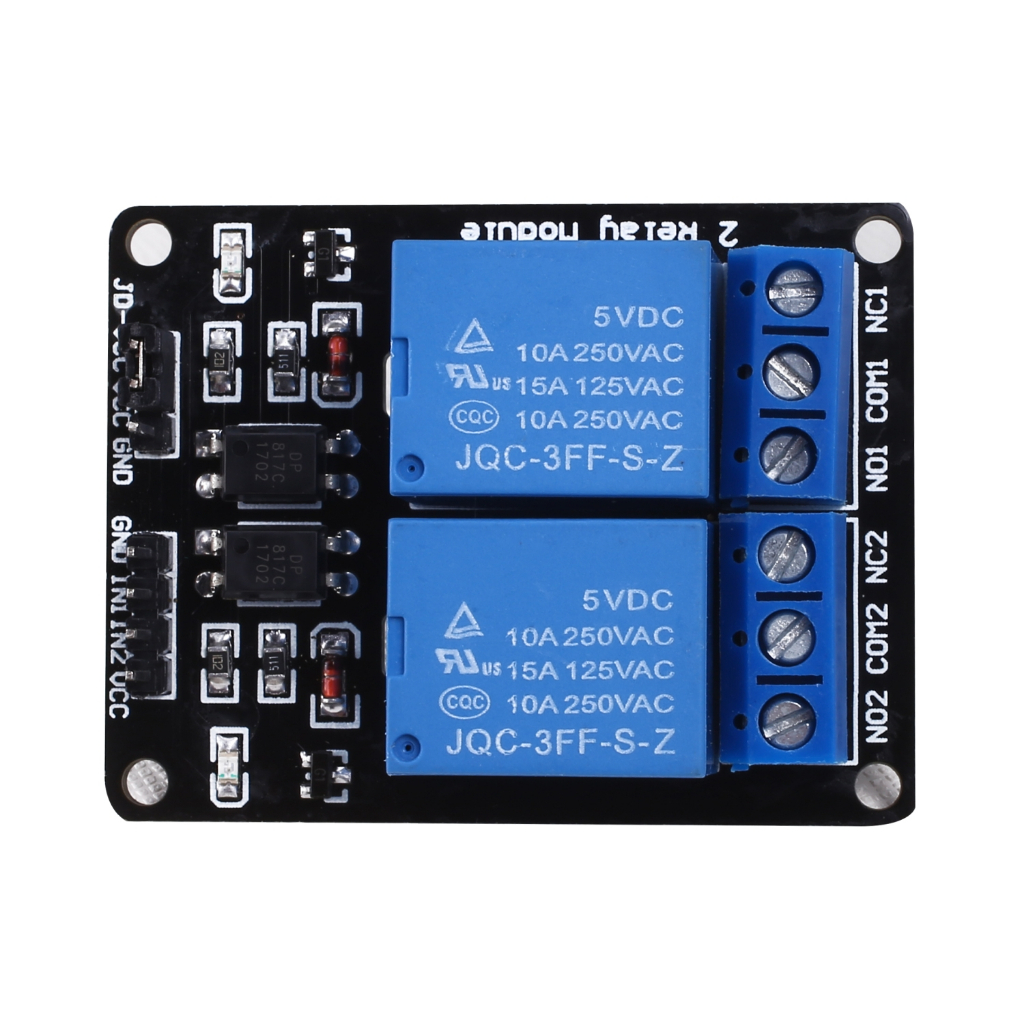 2-way Relay Module 5V 12V with Optocoupler Protection Relay Expansion Board Microcontroller ...