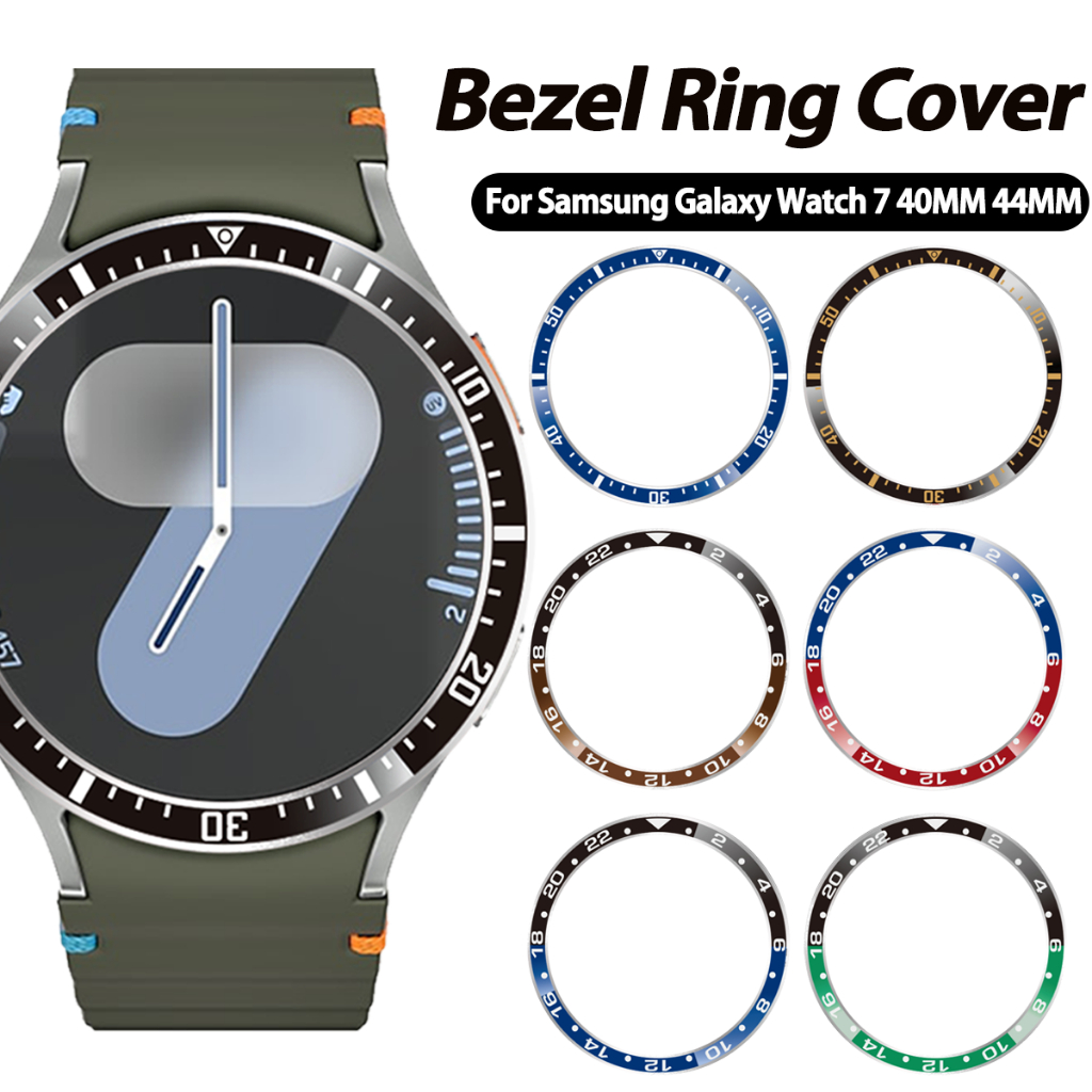 Metal Bezel For Samsung Galaxy Watch 7 44mm 40mm Smartwatch Cover Sport ...