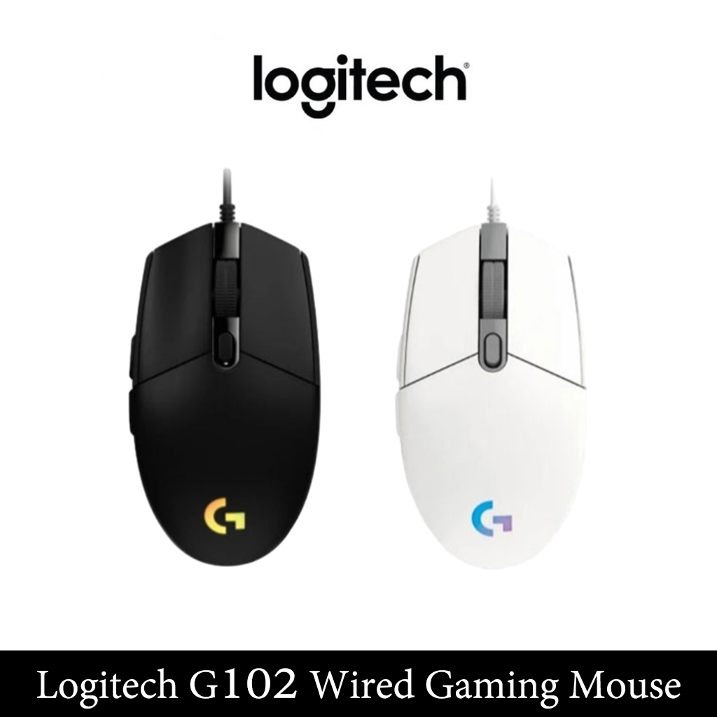Logitech G102 gaming mouse with LightSYNC RGB, 6 programmable buttons, game grade sensors, and ...