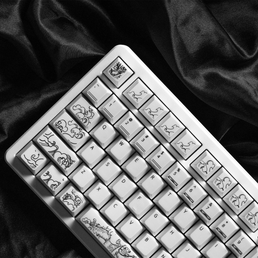 Womier 139 Keys New Ceramic Thermal Keycaps Set for Cherry Gateron MX ...