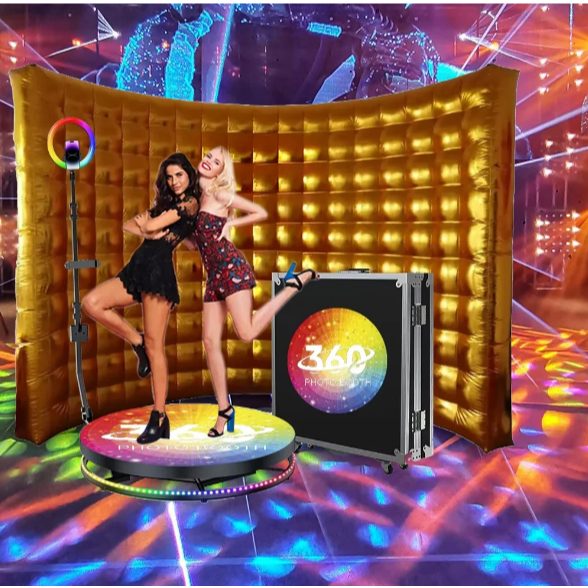 360 Inflatable LED 360 PHOTO BOOTH ENCLOSURE With Air Blower Photo ...