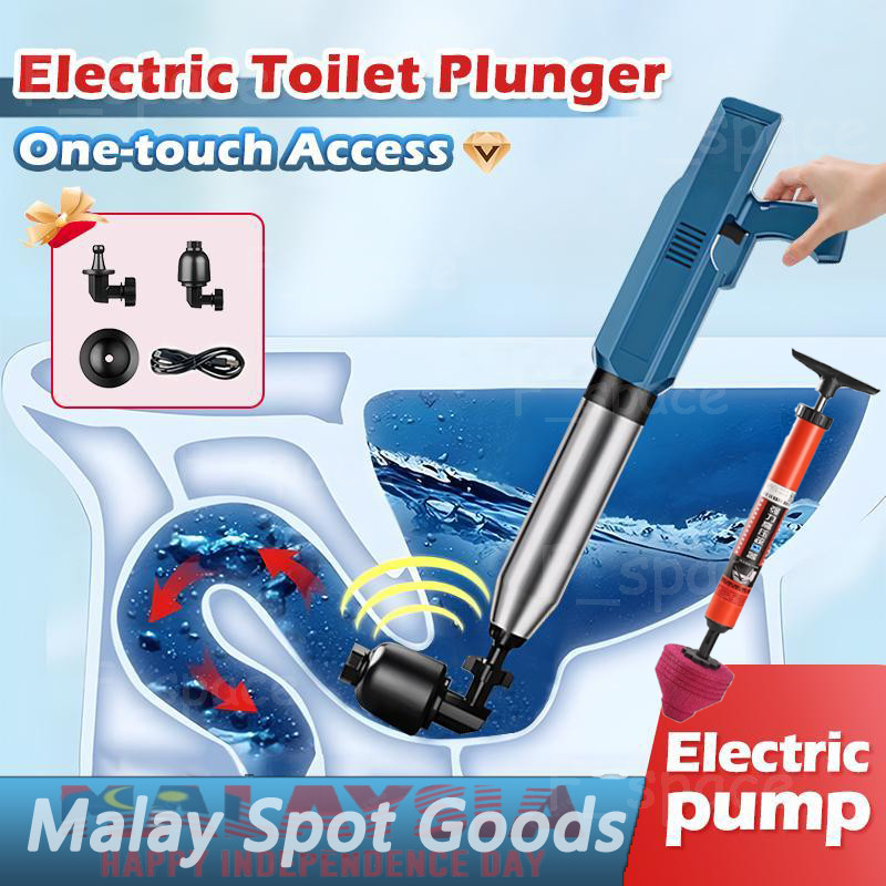 Electric Toilet Plunger High Pressure Plunger Pump Pam Tandas Tersumbat ...