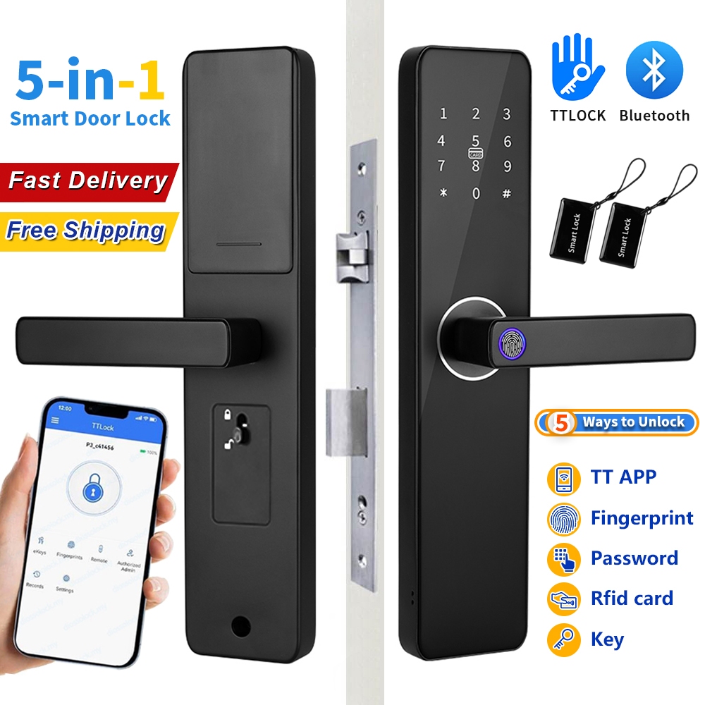 【24h ship out】TT Lock app Smart Door Lock Apartment Security ...