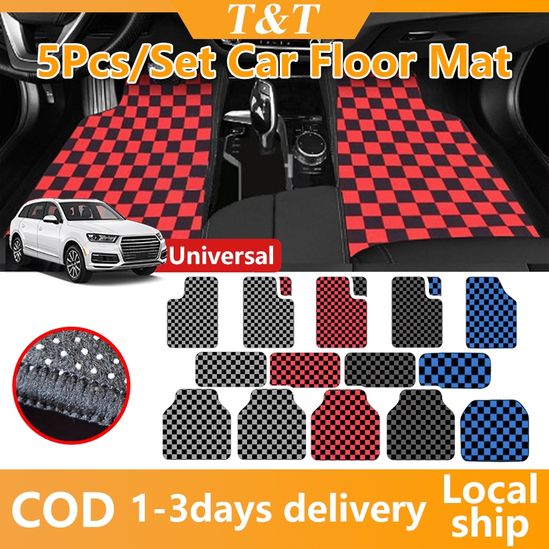 Premium Carpet Car 5PCS Full Set Universal Thai Car Floor Mat Universal ...