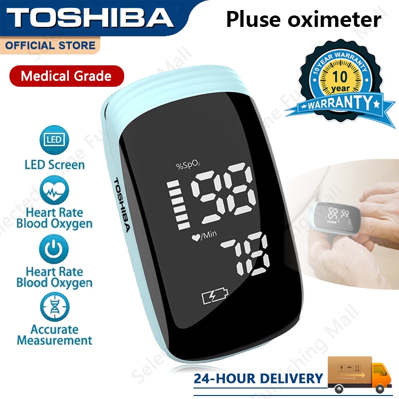 TOSHIBA [24-hour delivery] rechargeable oximeter finger clip pulse ...