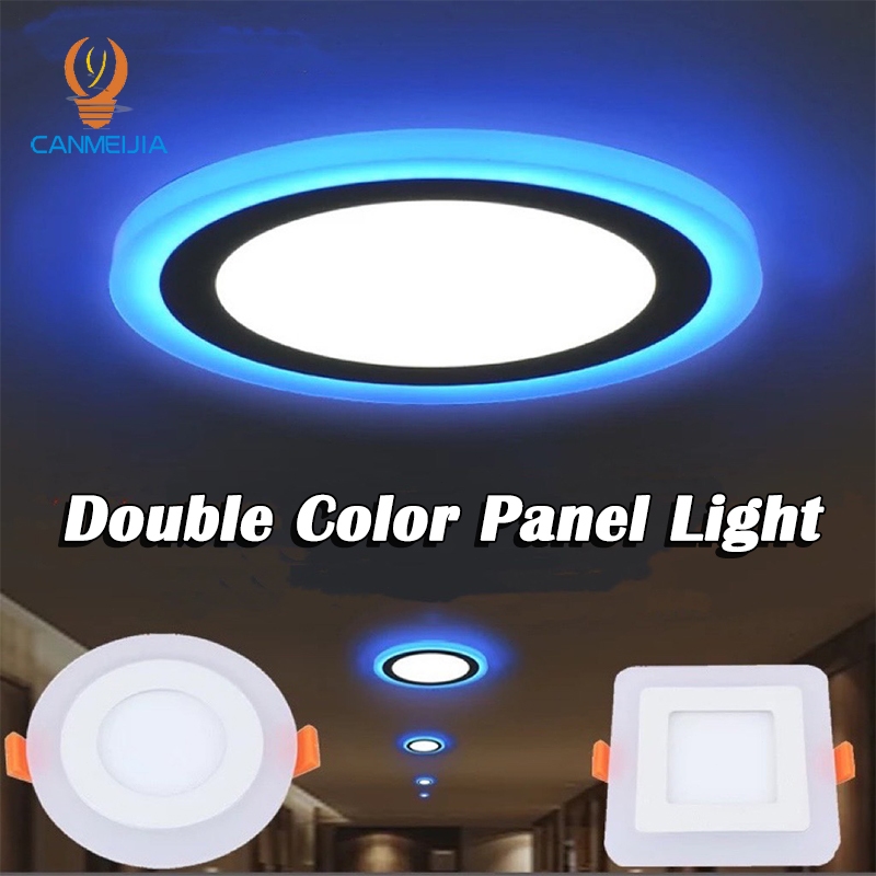 2 Colors Led Downlight Panel Light 3/6W Blue White Spotlight Ceiling ...