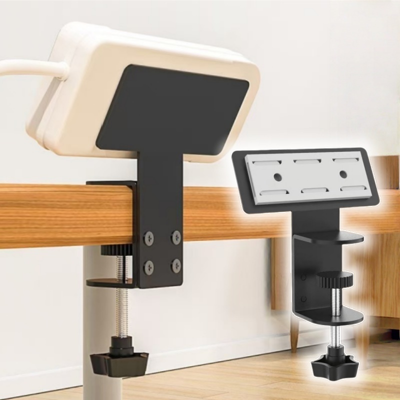 Multi-purpose Clamp-On Power Strip Holder Desk Cable Management Strip ...