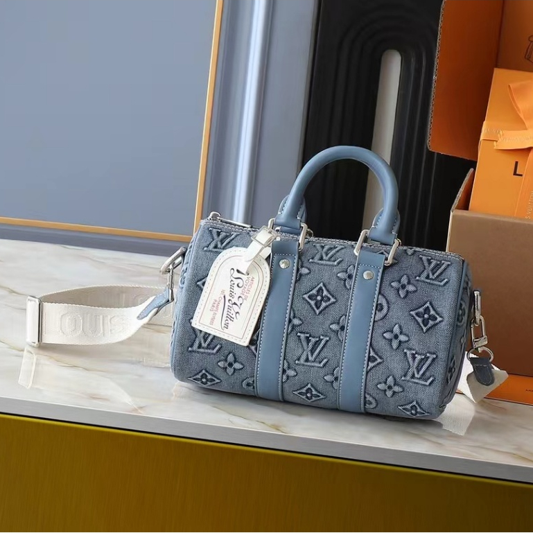 [Original Assembly Box] 25 Denim Monkey Bag Portable Shoulder Messenger ...