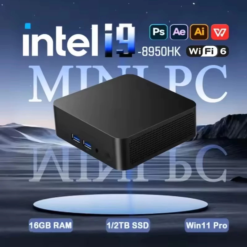 【Local warranty】Mini PC Intel Core I9 8950HK , Windows 11 Pro,16GB DDR4 ...