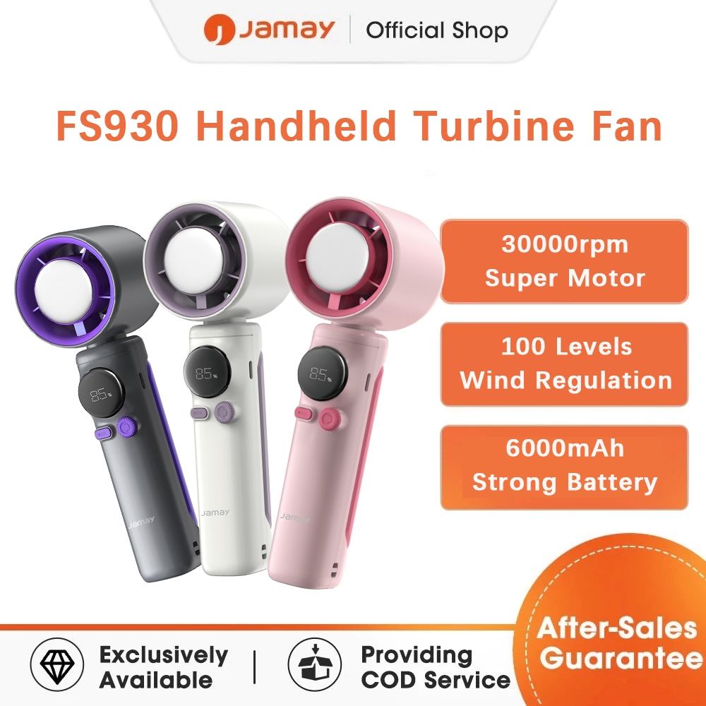 JAMAY Portable Handheld Turbo Fan High Speed Kipas Mini Fan Cooler 100 ...