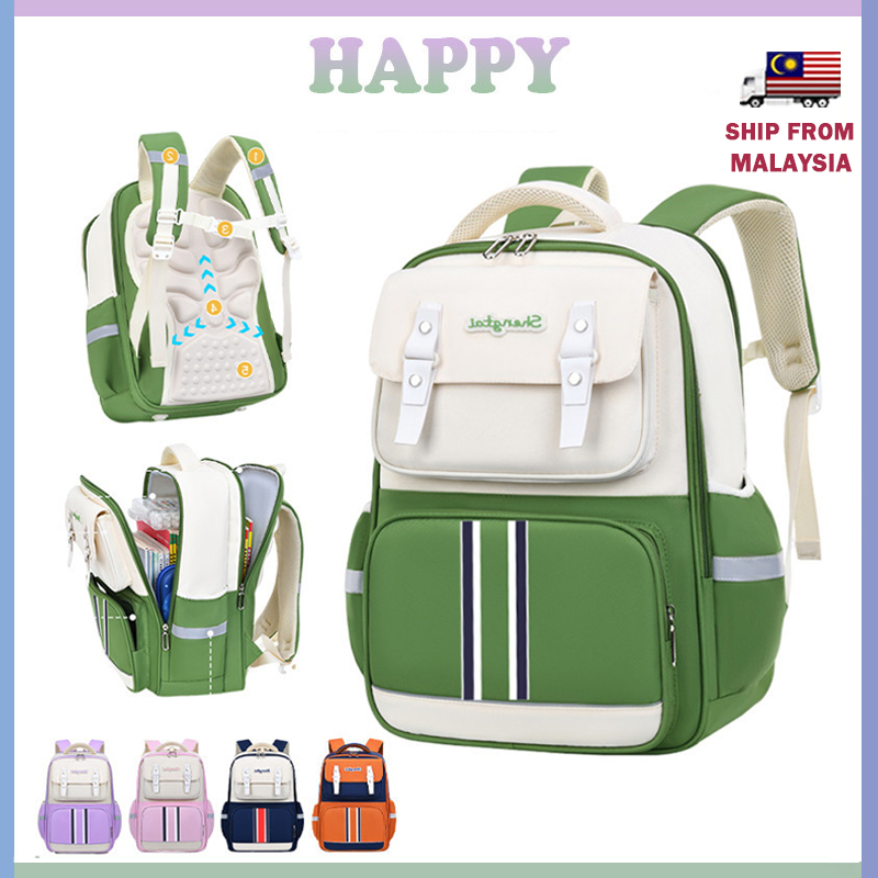 MY available primary school bag unisex ergonomic Backpack 書包 大容量 耐用 防水 ...