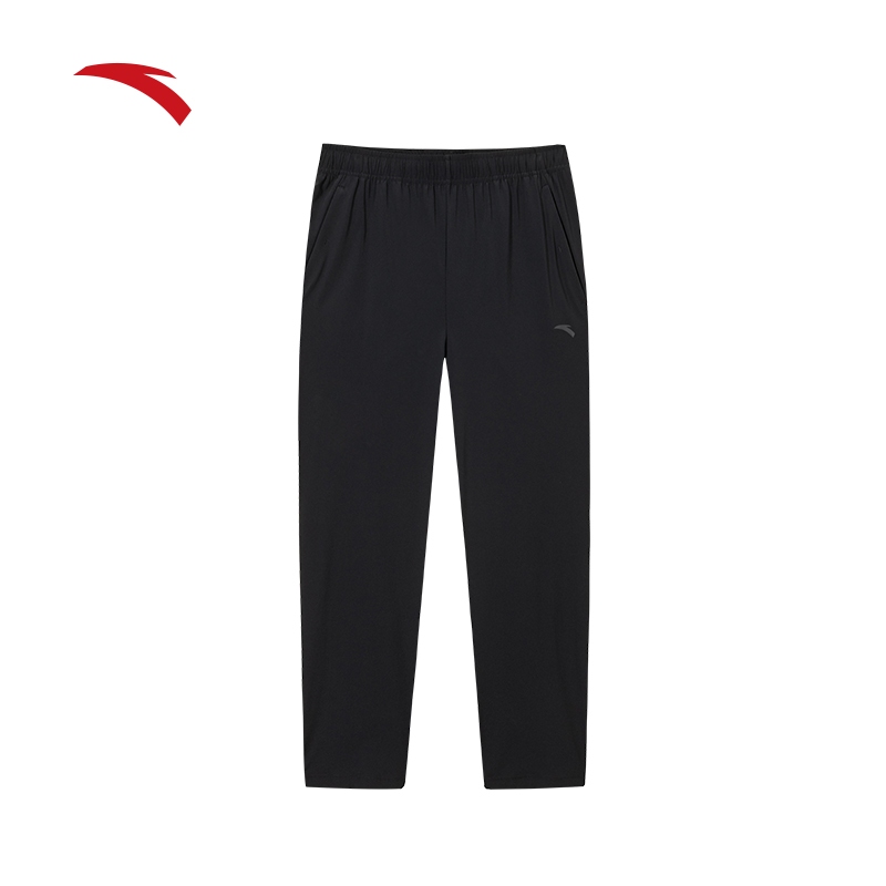 ANTA Men Sports Knitted Track Pants Quick-Dry Breathable Thin Fit ...