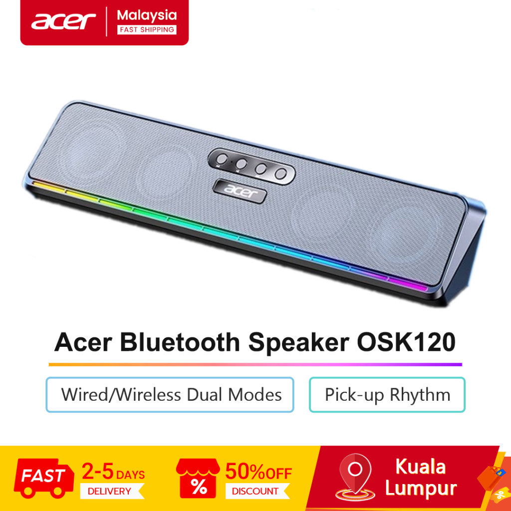 Acer Bluetooth Speaker OSK120 For Computer Wired/Wireless Dual Modes ...