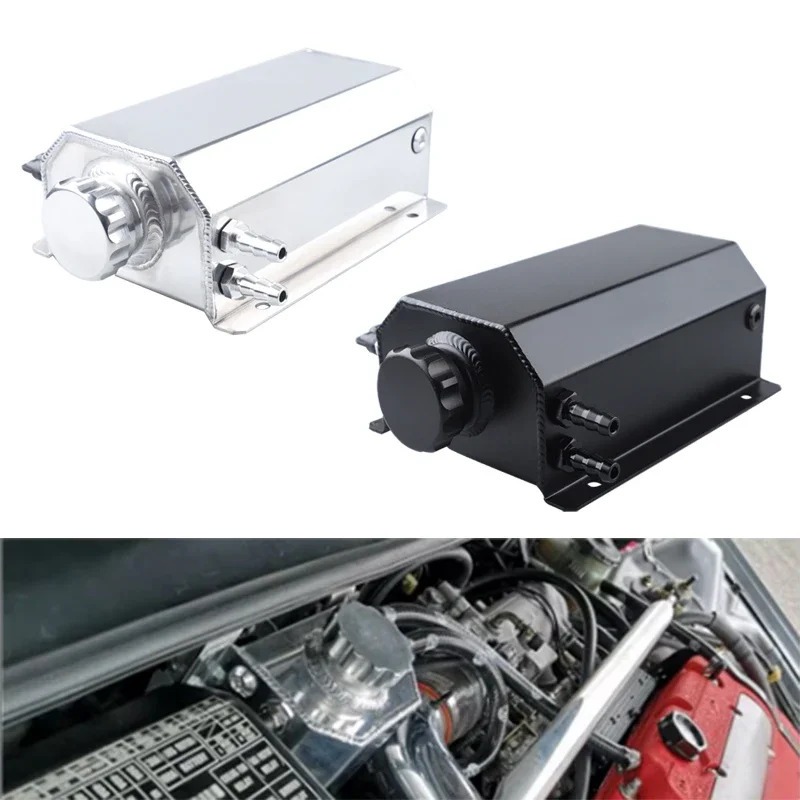 Oil Fuel Gas Catch Can Breather Tank Bottle Coolant Radiator Overflow ...