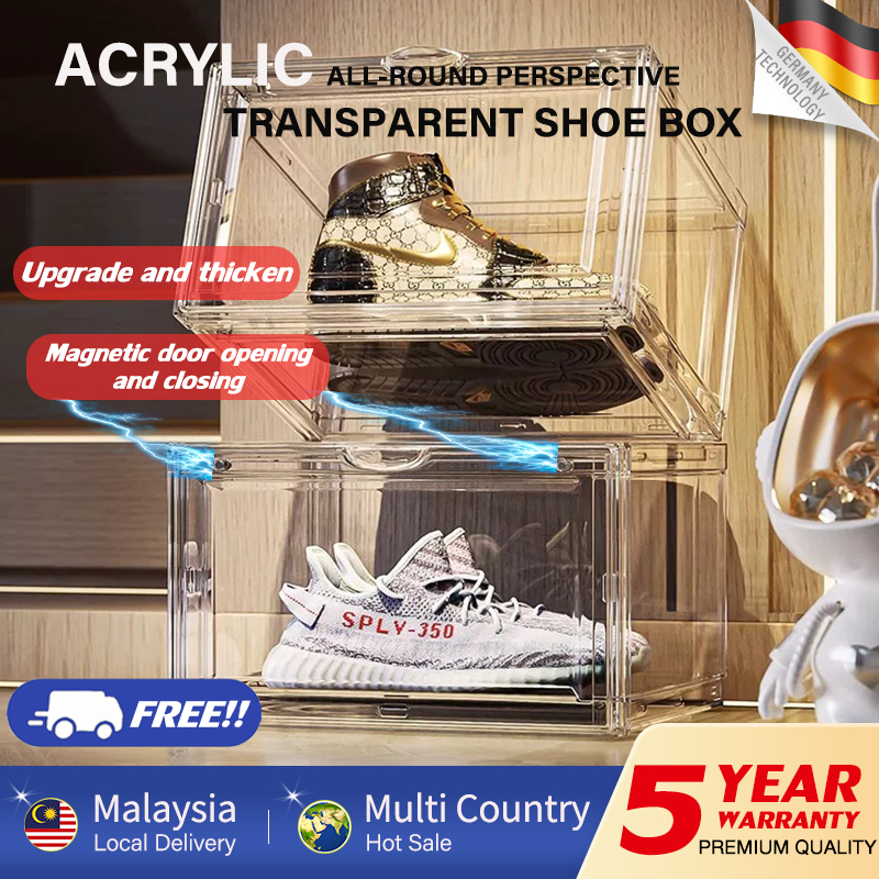 [Lowest Price]Acrylic Thick Shoe Box Transparent Front Open Stackable ...