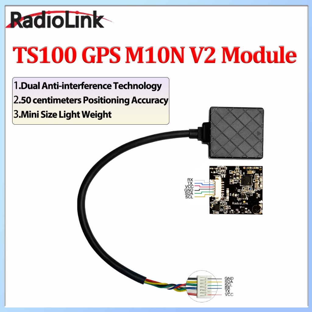 Radiolink TS100 V2 Mini M10N M8N GPS For Crossflight Mini Pix Pixhawk F4 Flight Controller ...