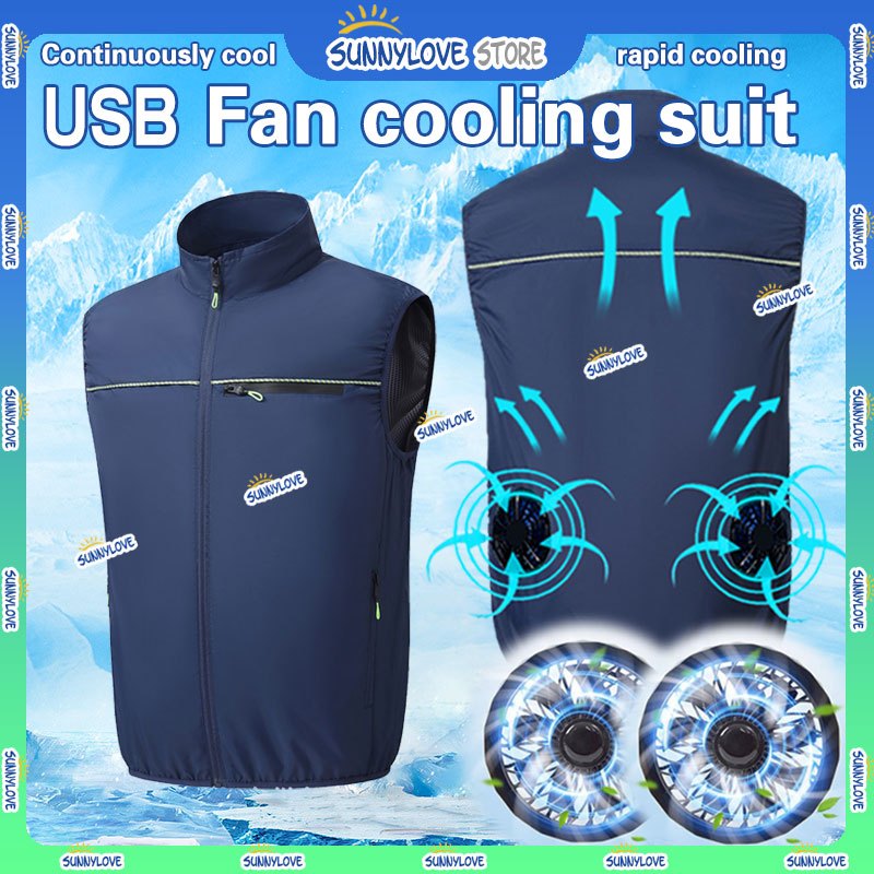 2025 New Style Summer Cooling Air Conditioning Suit vest with fan ...