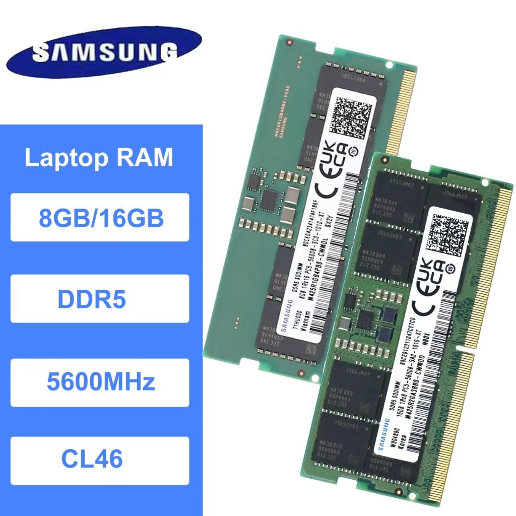 Samsung 8GB 16GB DDR5 5600Mhz 1.1V 262Pin SODIMM Laptop Memory RAM ...