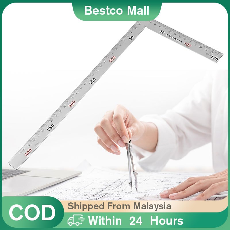 Stainless Steel L Shape Ruler / 90 Degree Right Angle / Corner Ruler ...