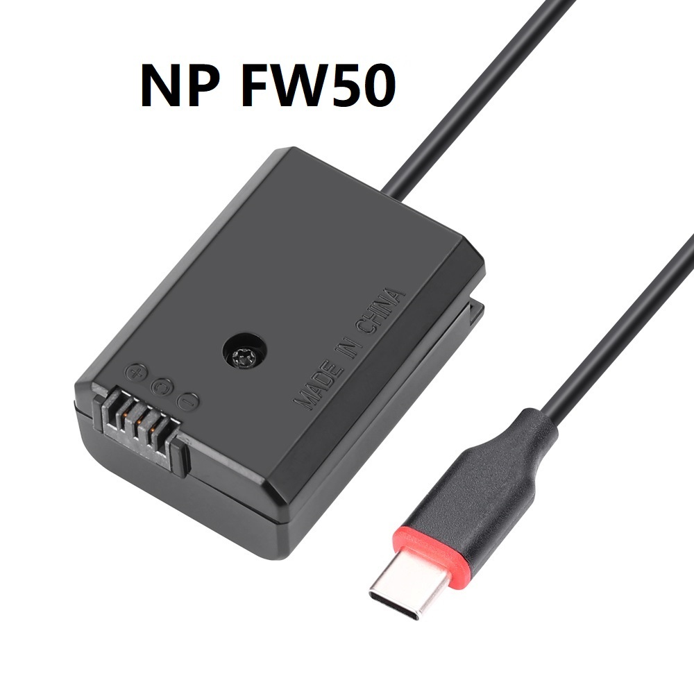 Yoview NP-FW50 Dummy Battery USB Type C PD Power Adapter for Sony Alpha ...