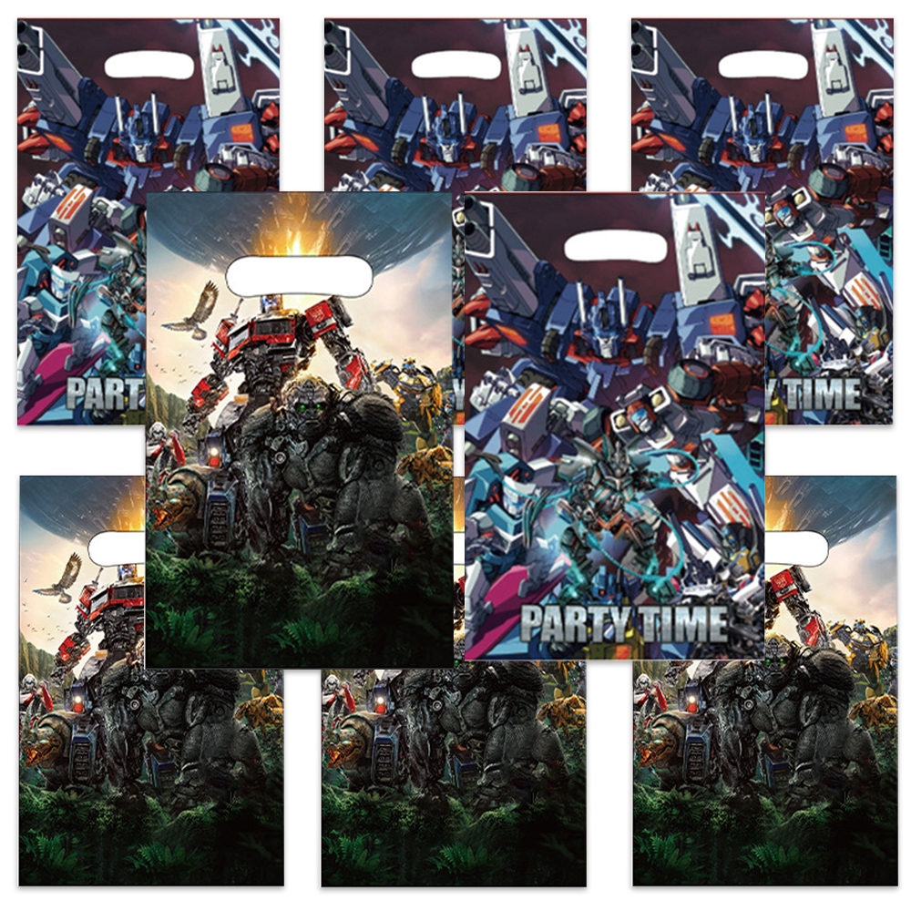 Transformers Birthday Party Gift Bags Optimus Prime Plastic Candy Bag ...
