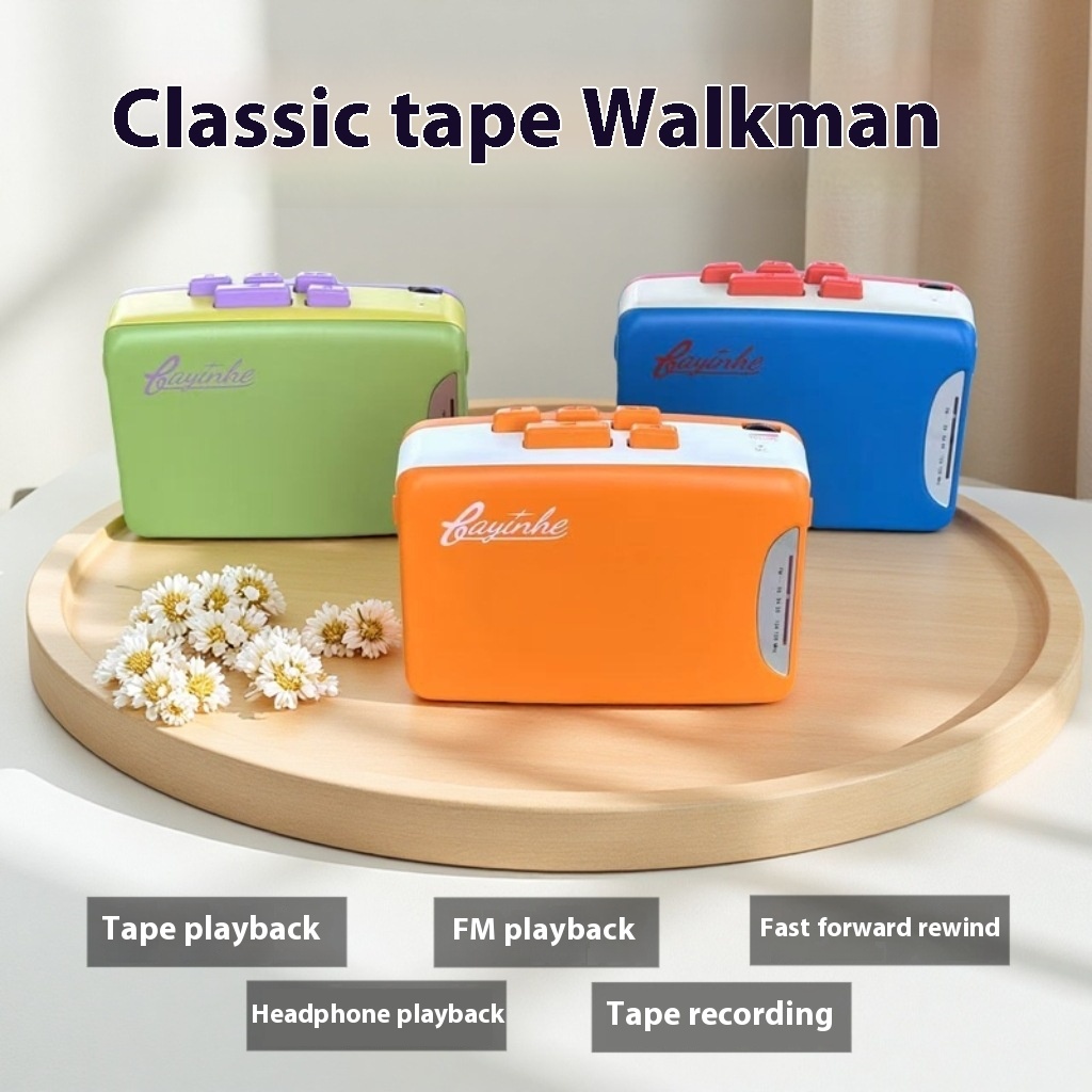 Mini Tape Machine Walkman Portable Cassette Machine Recorder English ...