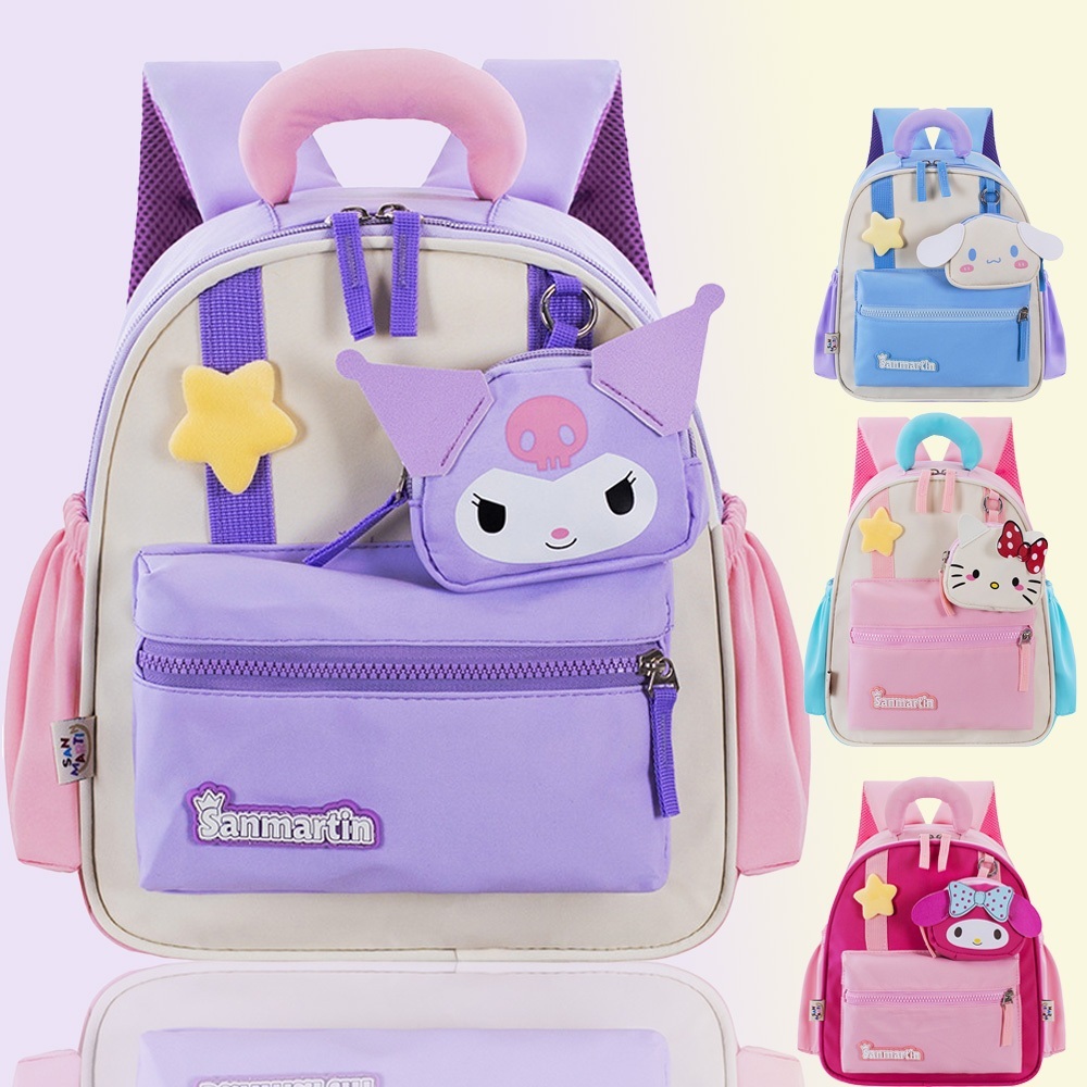 Melody & Kuromi Kids Backpack | Cute Kindergarten Beg Sekolah Untuk ...