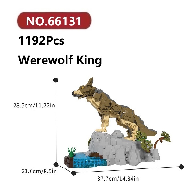Wolf Werewolf King Building Blocks 1192 Pcs Xbert Animals Bricks Toy ...