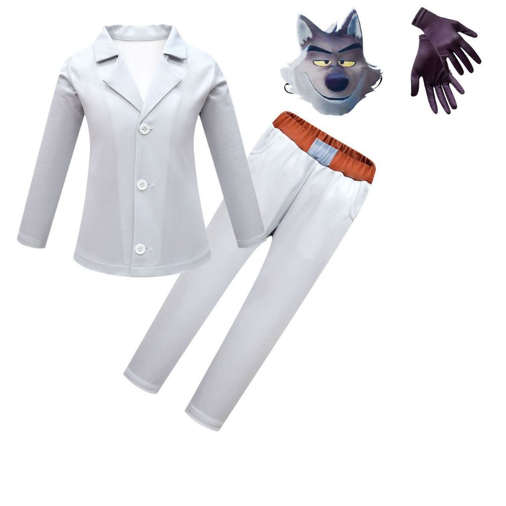 The Bad Guys Mr. Wolf Cos Costume Children's Halloween Cosplay Costumes ...