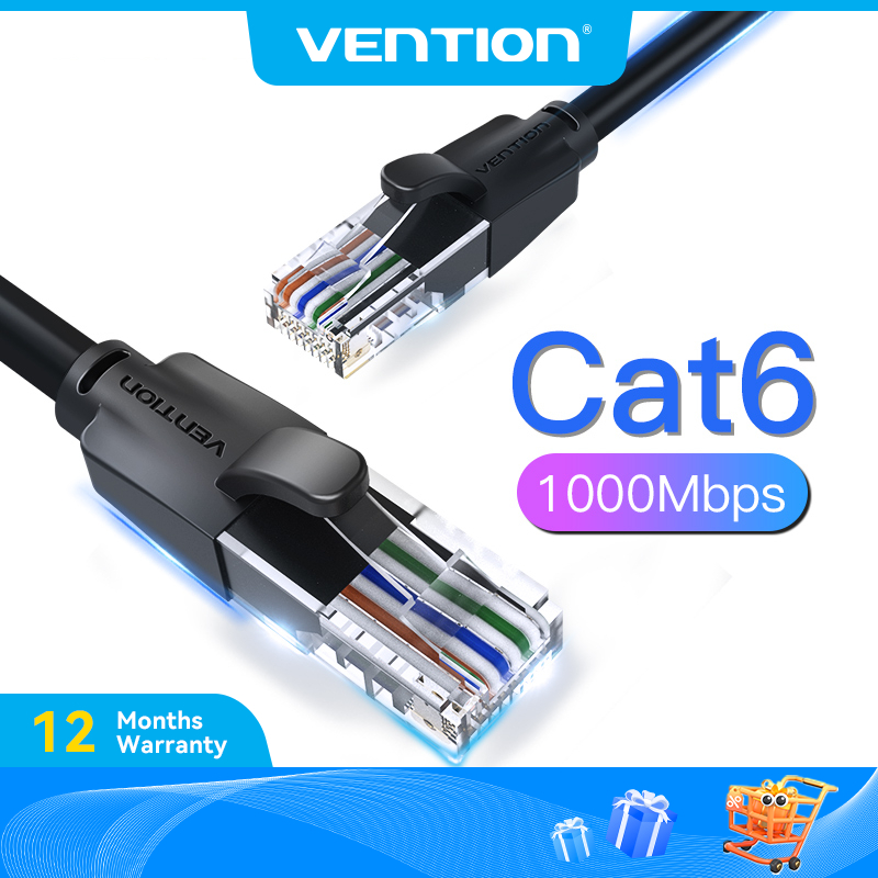 Vention Cat6 Ethernet Cable Gigabit 1000Mbps 250MHz UTP RJ45 - for ...