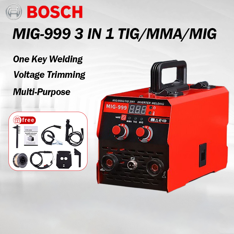 BOSCH Mig Welding Machine Mig Welding Set Mesin Welding Gasless MIG/MMA ...