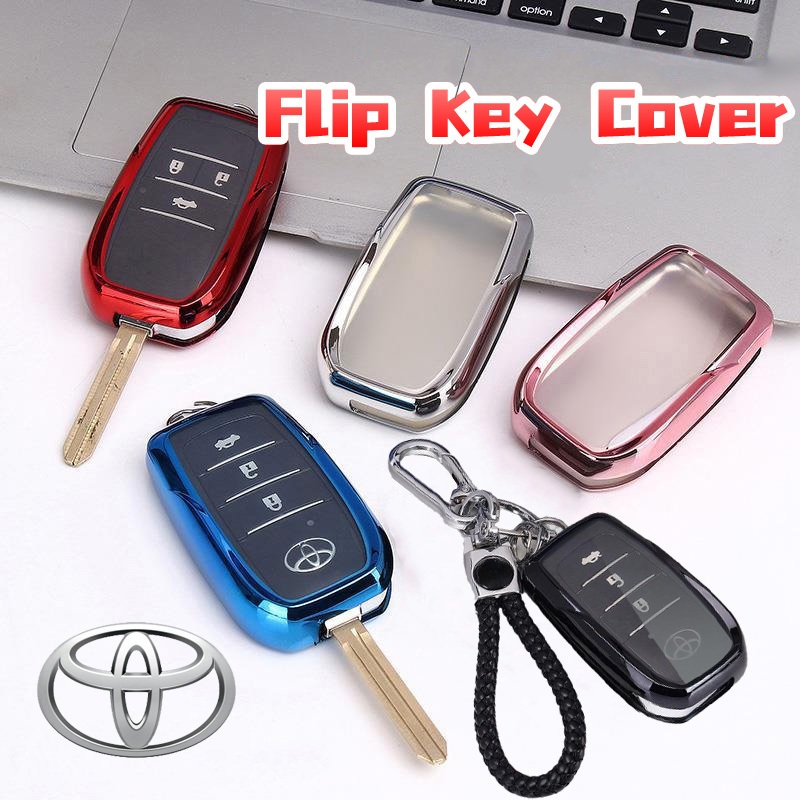 Toyota flip key TPU Car Key Case Cover For Toyota yaris Corolla 2020 ...