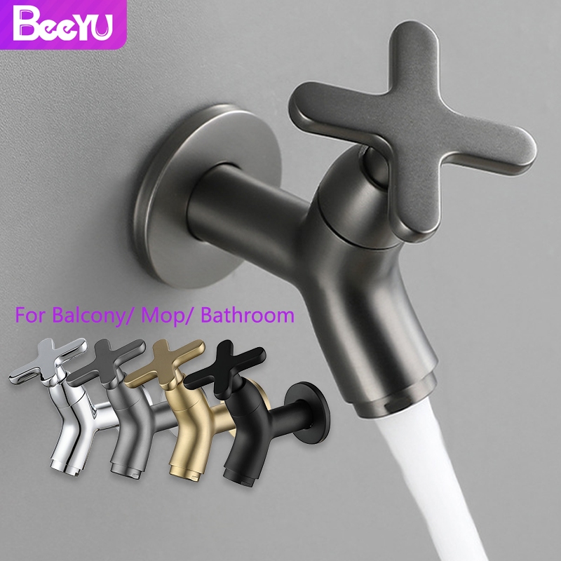 Wall Mounted Faucet Tap for Balcony Mop Pool Toilet Bathroom Single ...