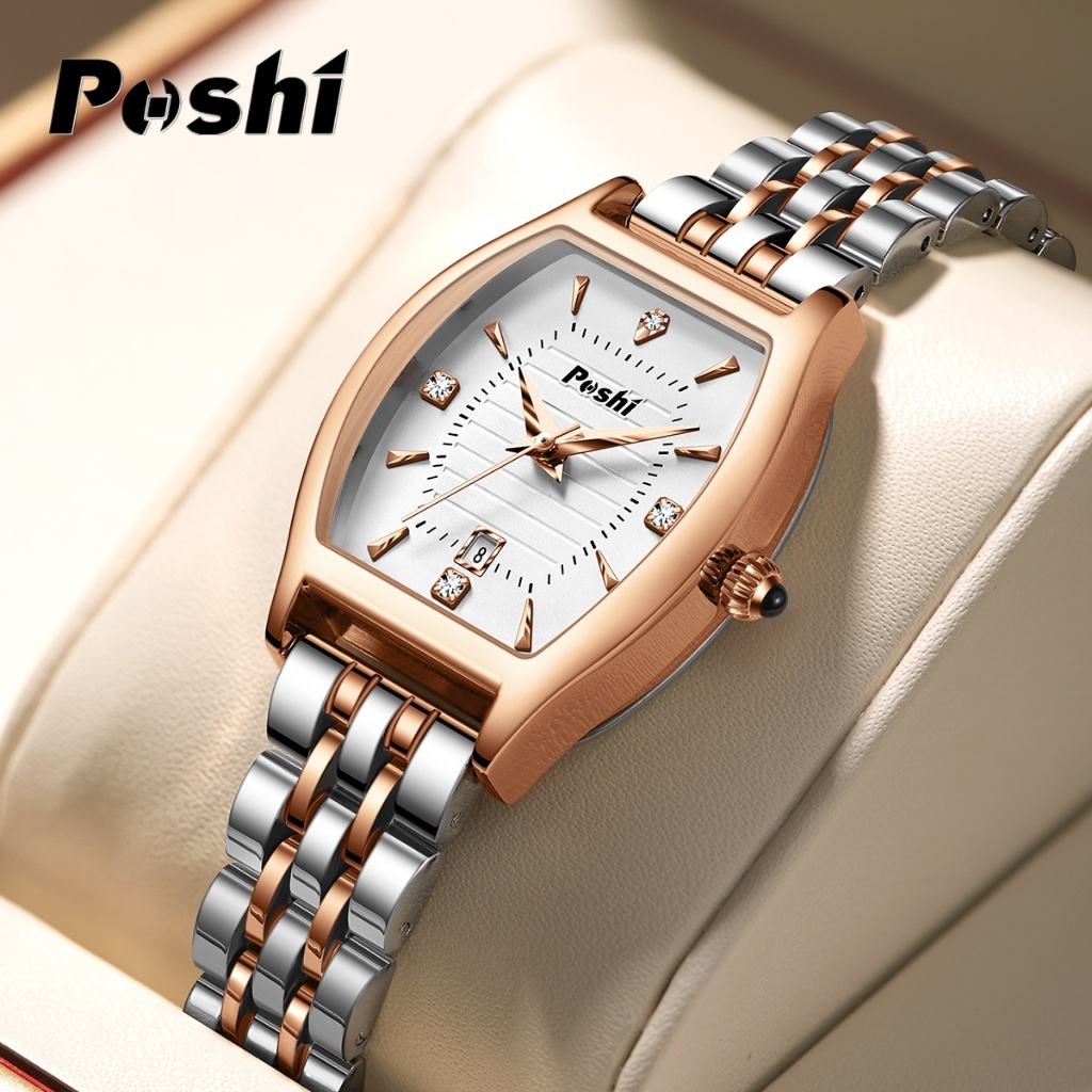 Original POSHI Luxury Dual Calendar Stainless Steel Automatic ...