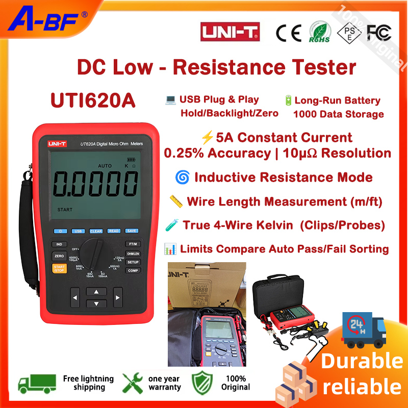 UNIT-UT620A UT620B DC Low Resistance Tester Micro-Ohmmeter Milli ...