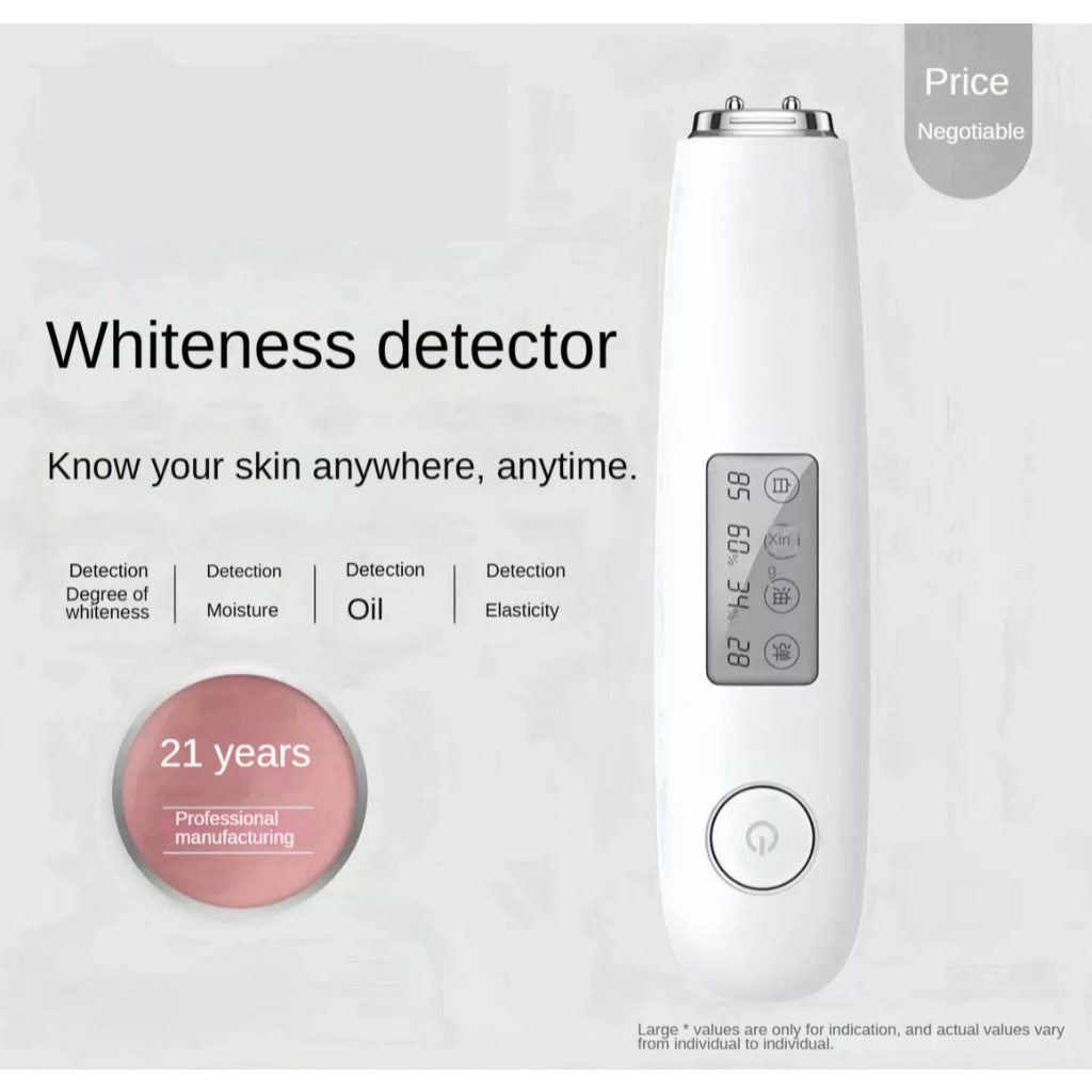 Whiteness skin detector Skin oil content moisture analyzer facial ...