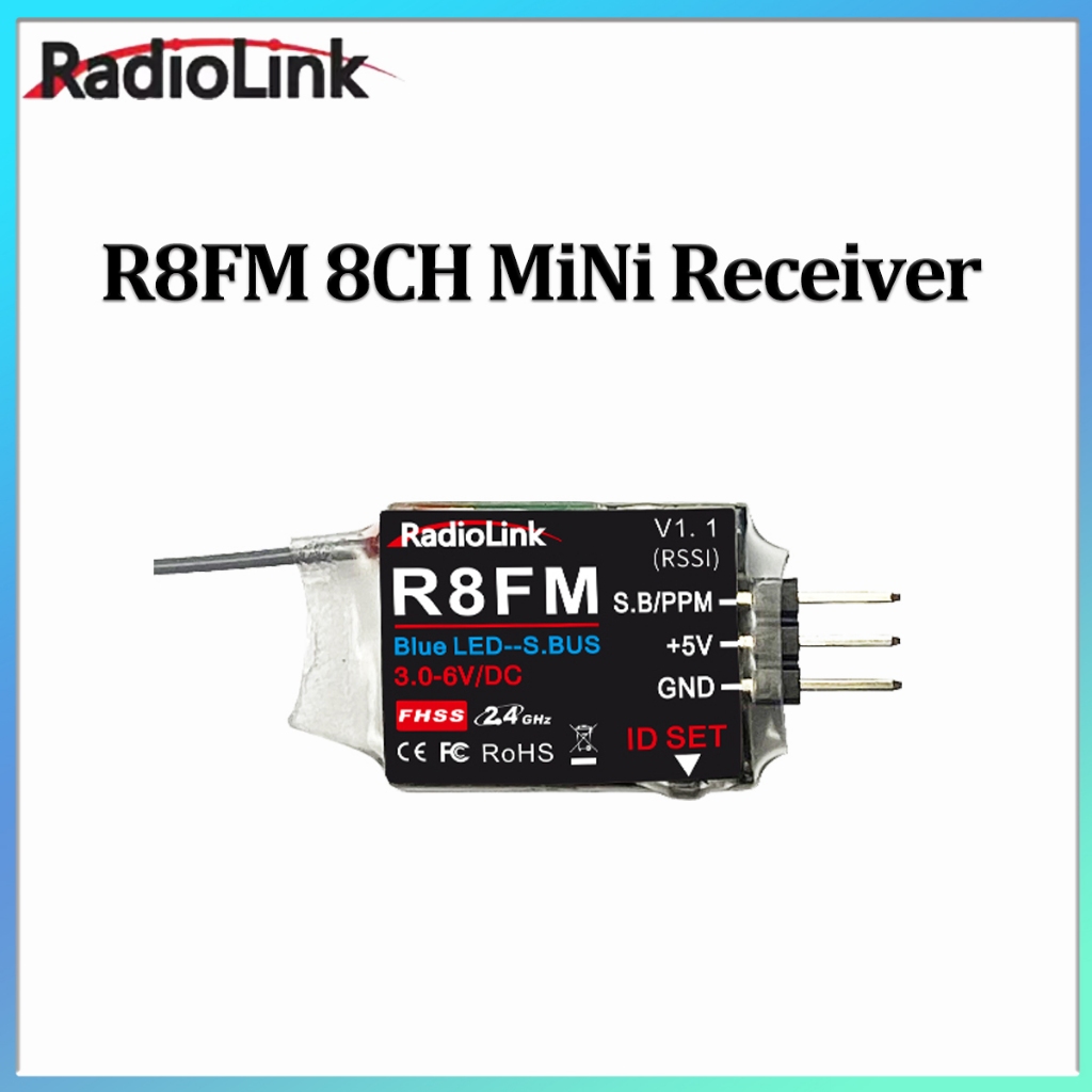 RadioLink R8EF R8FM 8 Channel Receiver For Long Range 2000 Meters With ...