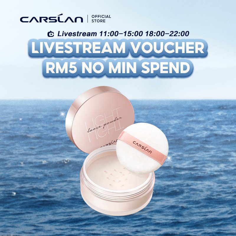 Carslan Oil Control Loose Powder Face Makeup Setting 24H Full Coverage ...