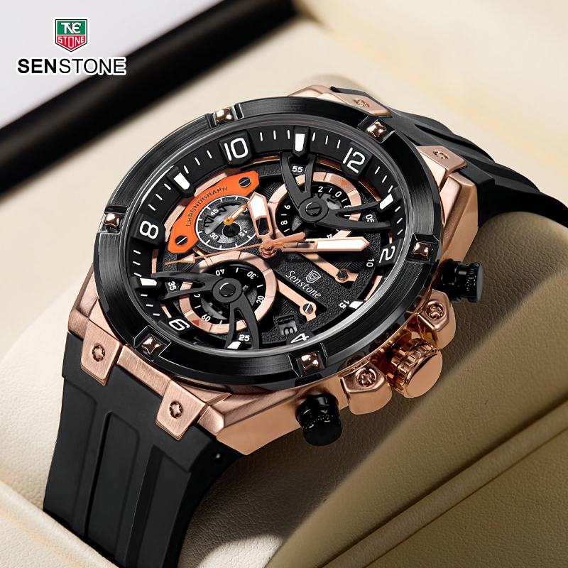 SENSTONE Men's Watch All New Style Porsche Design Original Waterproof ...