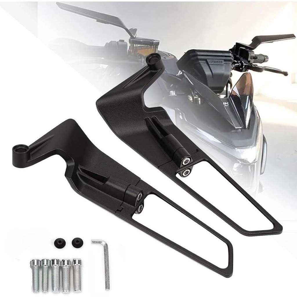 Motorcycle Side View Mirror Wing Tip Fixed Wind Wing Y15 LC Y16 ADV NVX ...