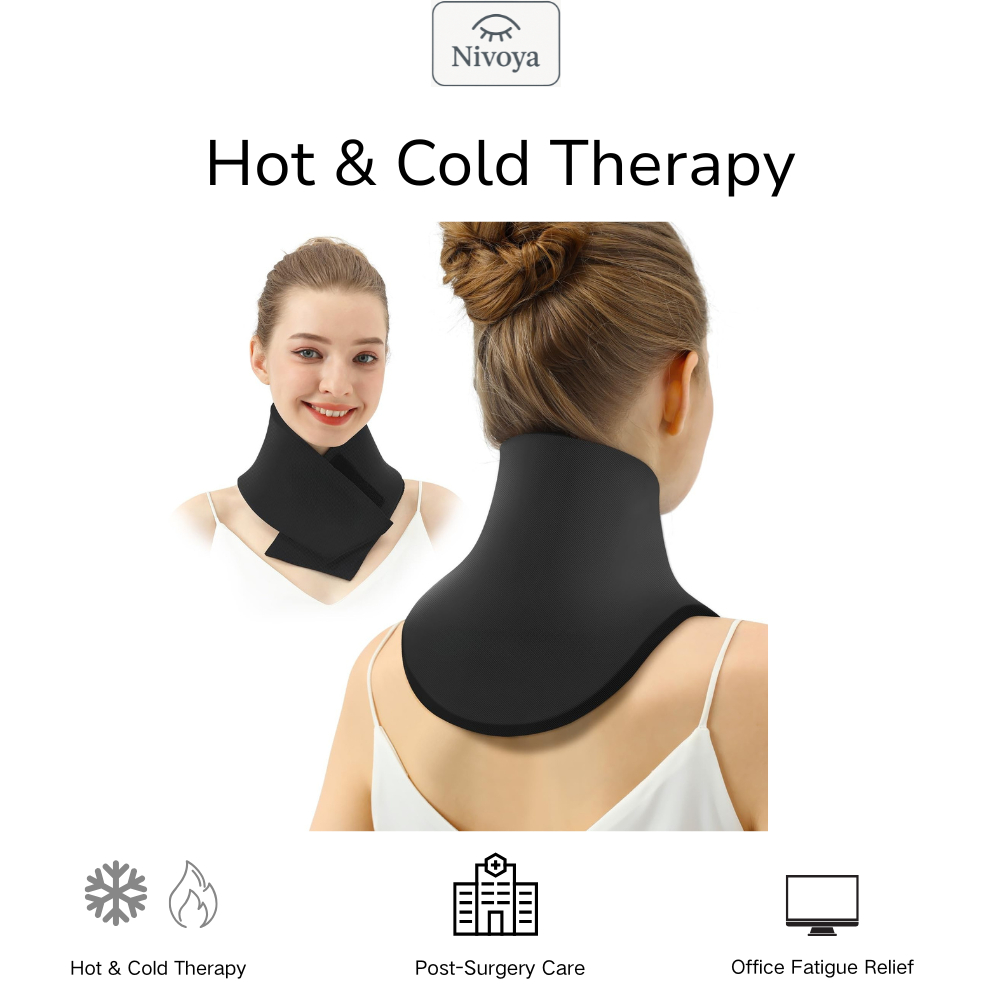 Neck Ice Pack Wrap Gel, Cooling Pad for Cervical and Shoulder, Cold ...