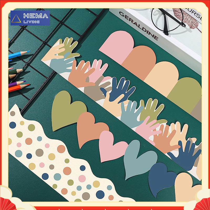 24H Shipping】HEMA Bulletin Board Border Trim 10M | Colorful Chalkboard ...