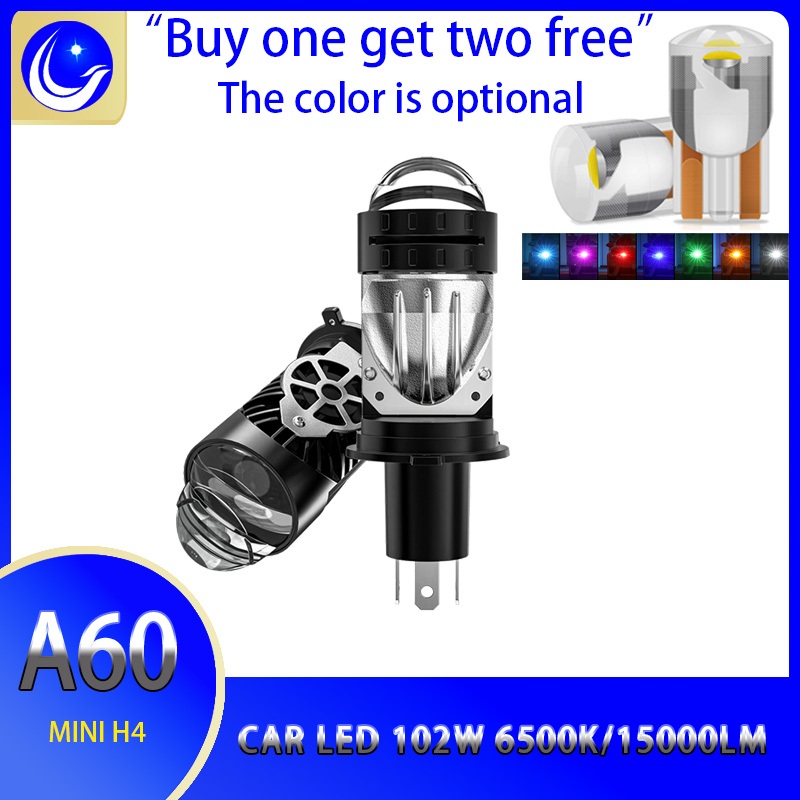 LED lens projector H4 car mini headlight Canbus LHD RHD motorcycle ...