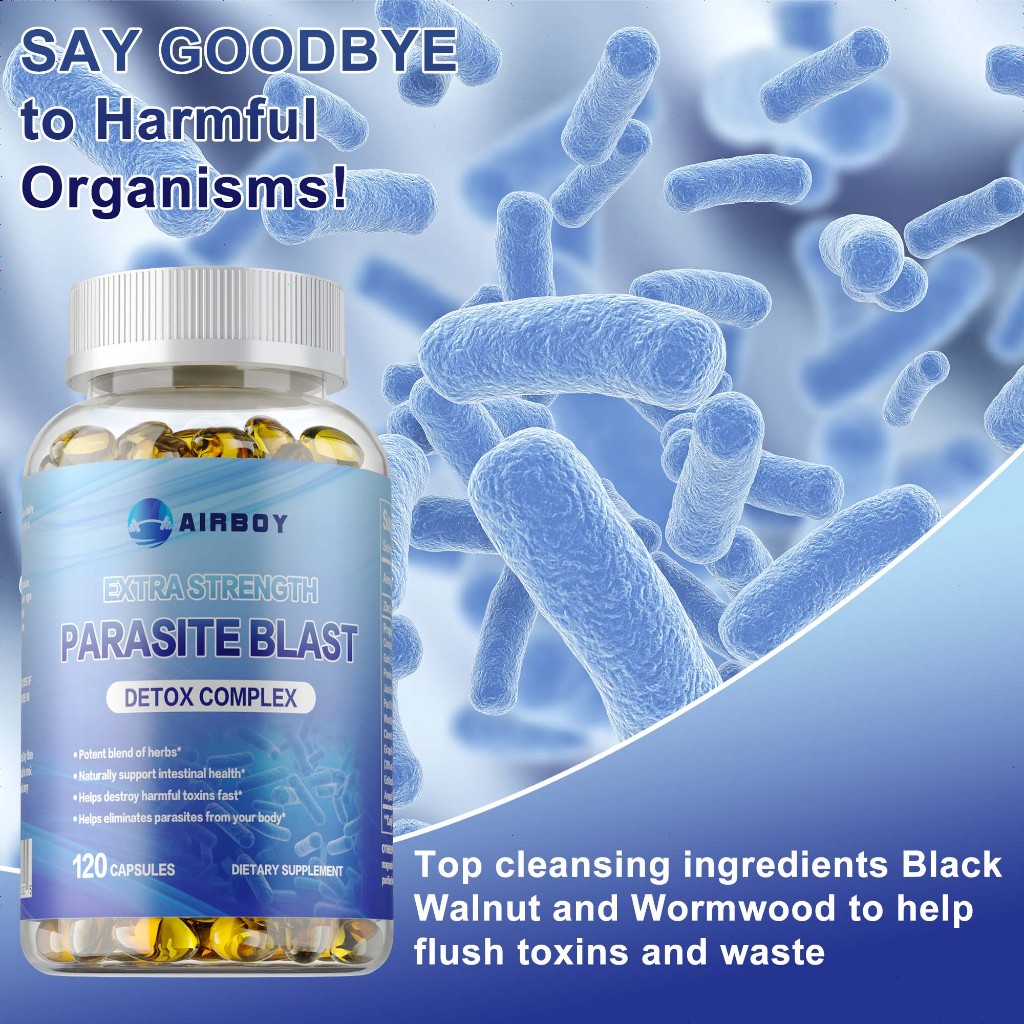 Parasite Blaster Detox Complex 1475 mg, Parasite Elimination, Gut ...