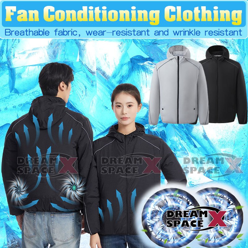 NEW Cooling Fan Clothes Men USB Charging Air Conditioning Clothing Sun ...