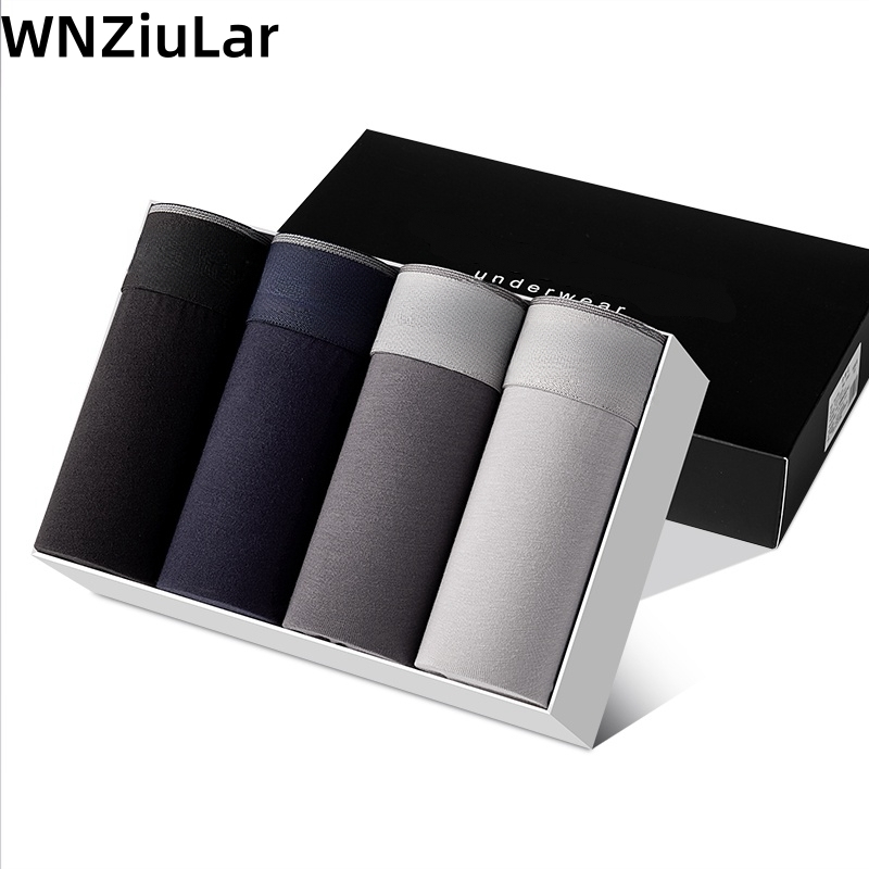 WNZiuLar Men's boxer L-6XL cotton Breathable man underwear boxer men ...