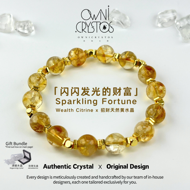 【OwniCrystals】Original Citrine 招财进宝 Stone of wealth Natural crystal ...