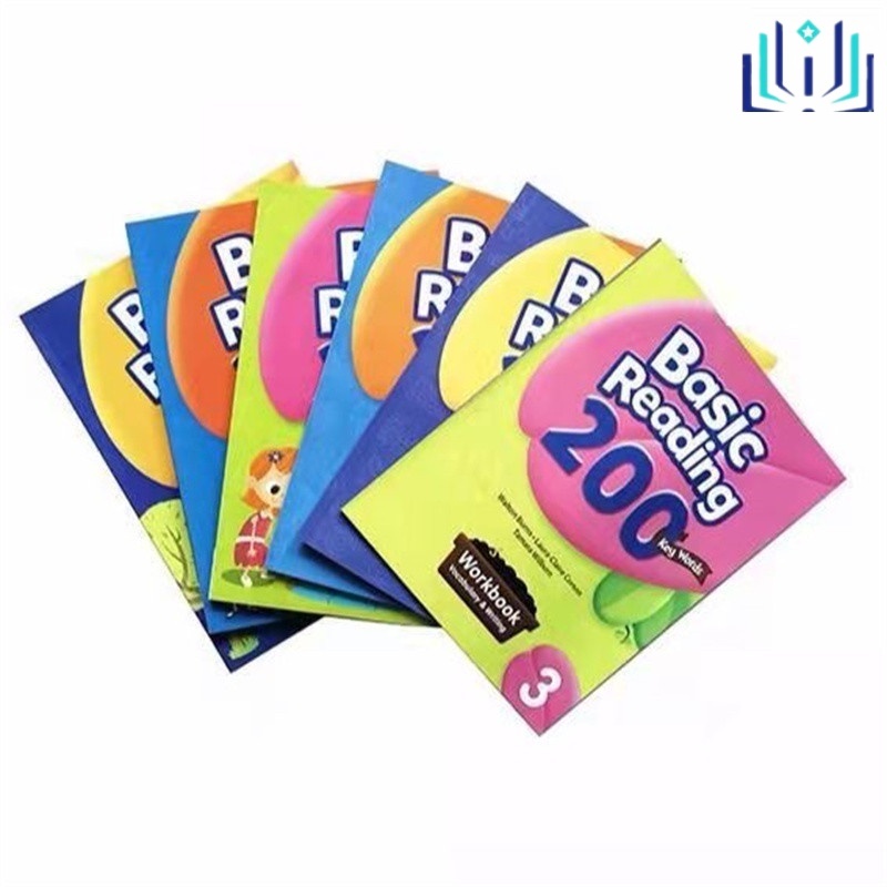 English “Basic Reading 200 Key Words Level 1/2/3 ” Student's Kids English Words Textbook ...
